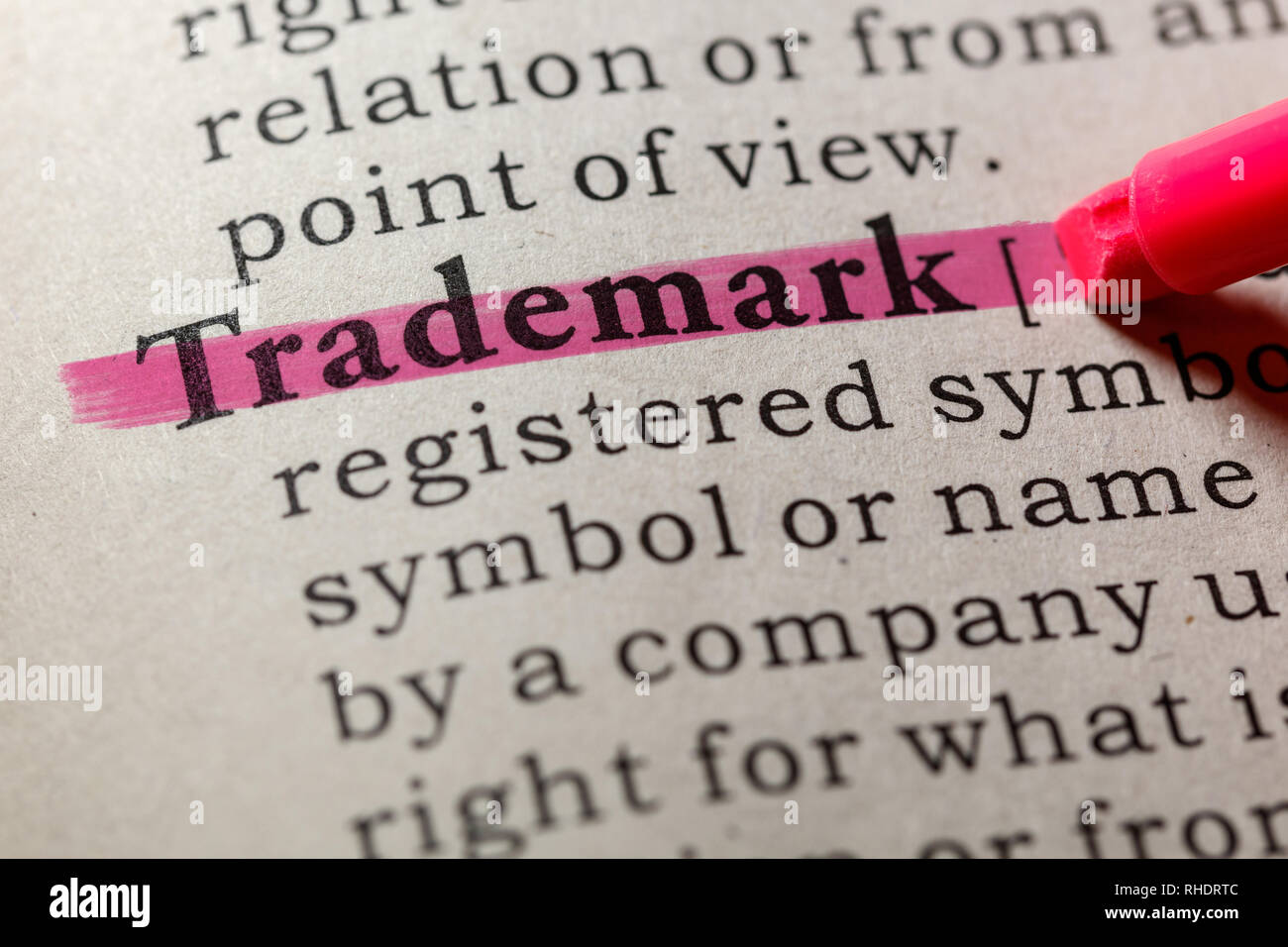 Fake Dictionary, Dictionary definition of the word trademark. including ...