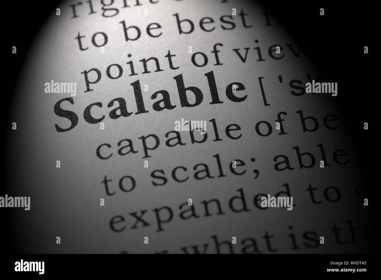 Fake Dictionary, Dictionary definition of the word scalable. including ...