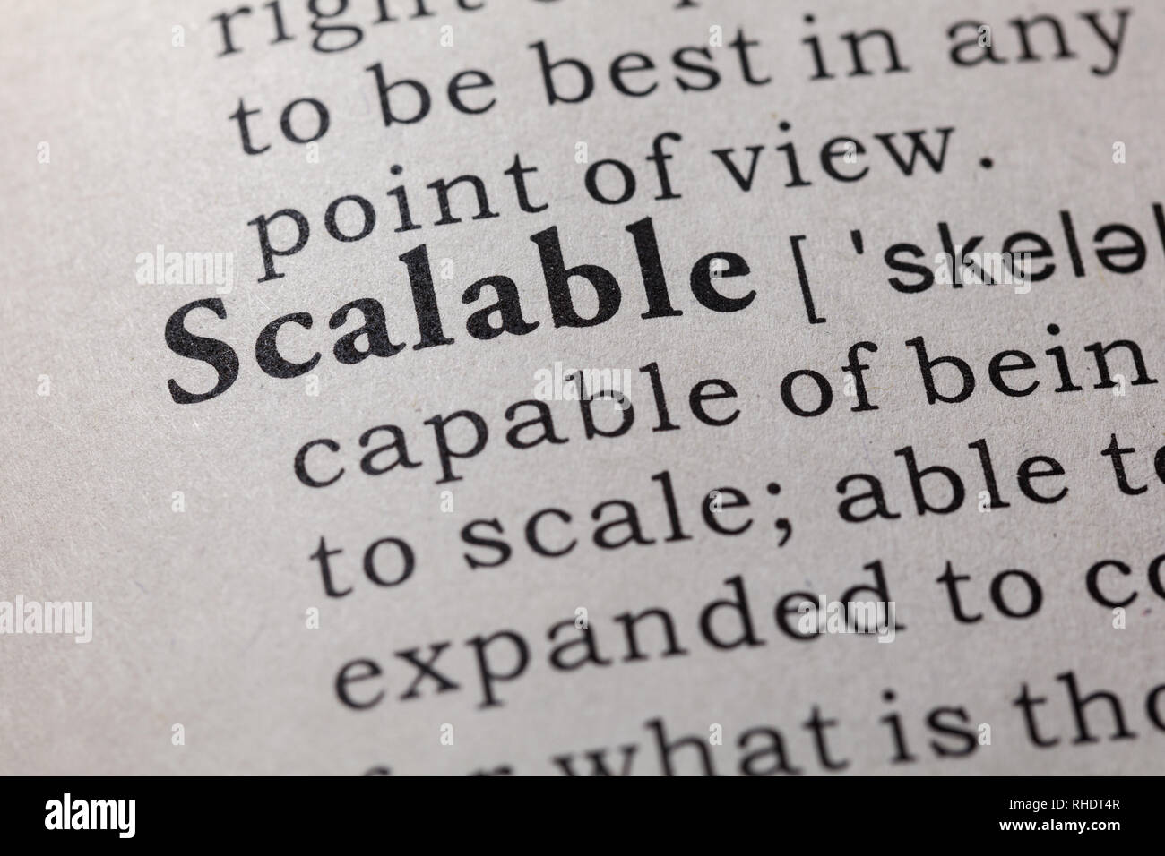 Fake Dictionary, Dictionary definition of the word scalable. including ...