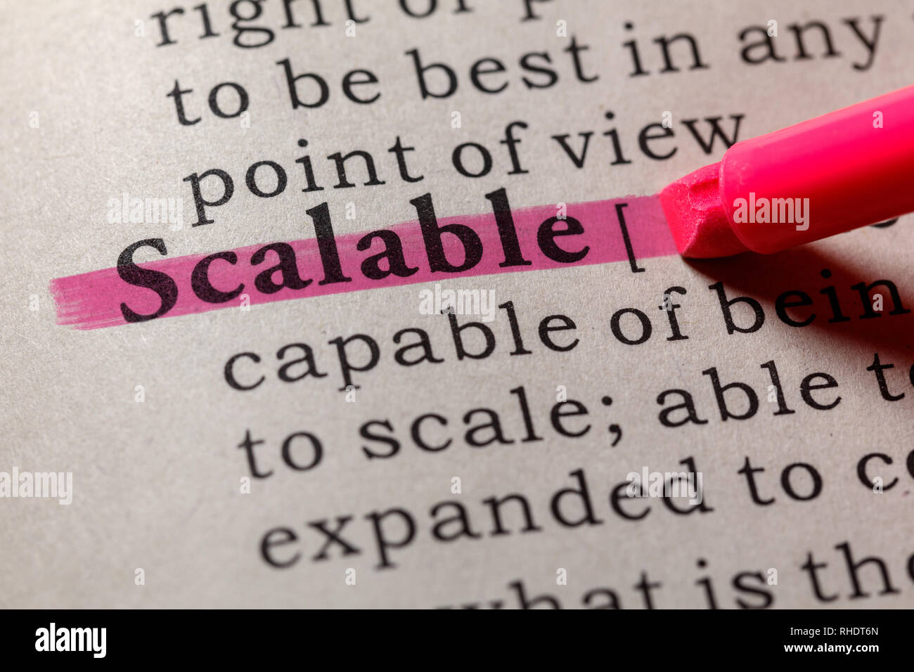 Fake Dictionary, Dictionary definition of the word scalable. including ...