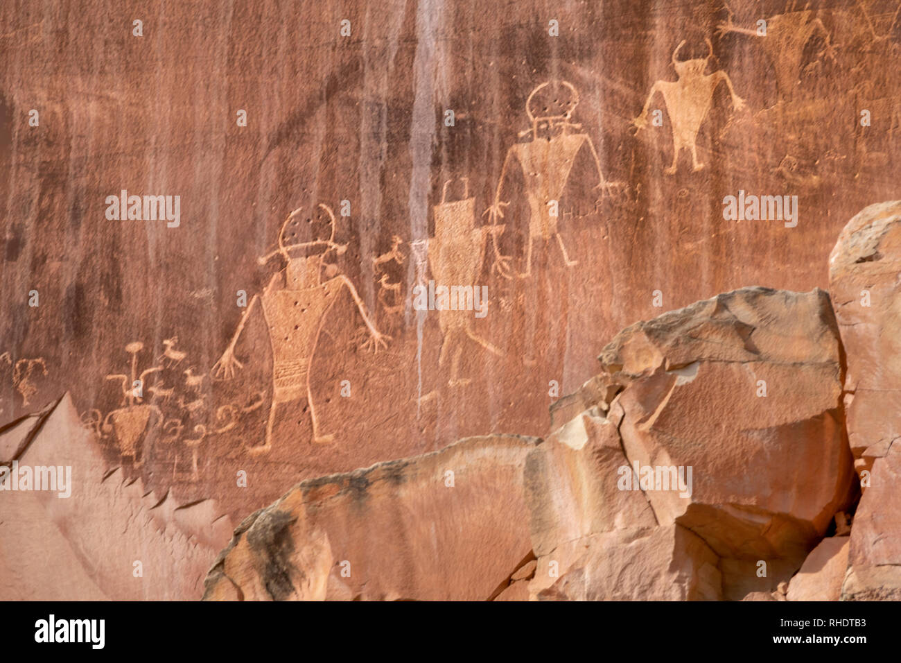 Native American Indian Petroglyphs Capitol Reef National Park Torrey ...