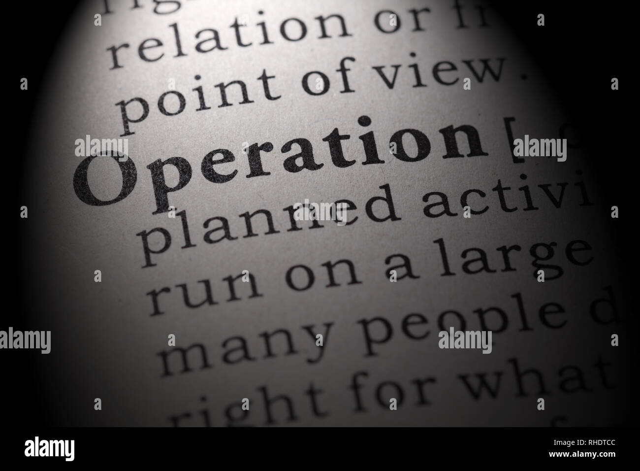 Fake Dictionary, Dictionary definition of the word operation. including ...