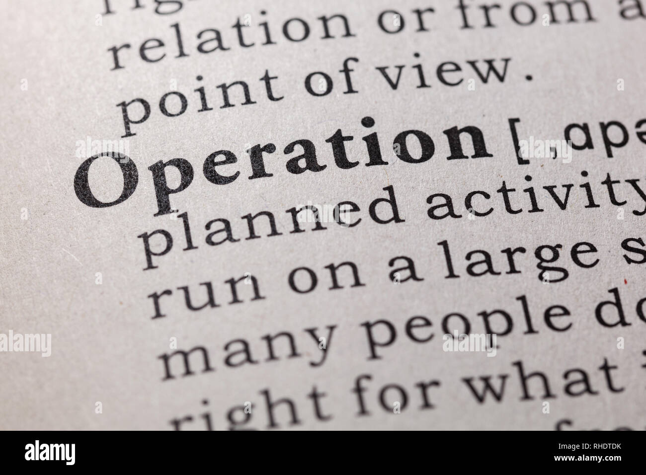 Fake Dictionary, Dictionary definition of the word operation. including ...