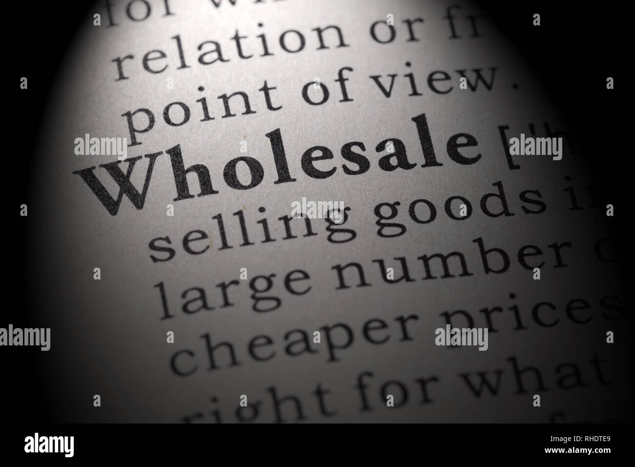 Fake Dictionary, Dictionary definition of the word wholesale. including ...