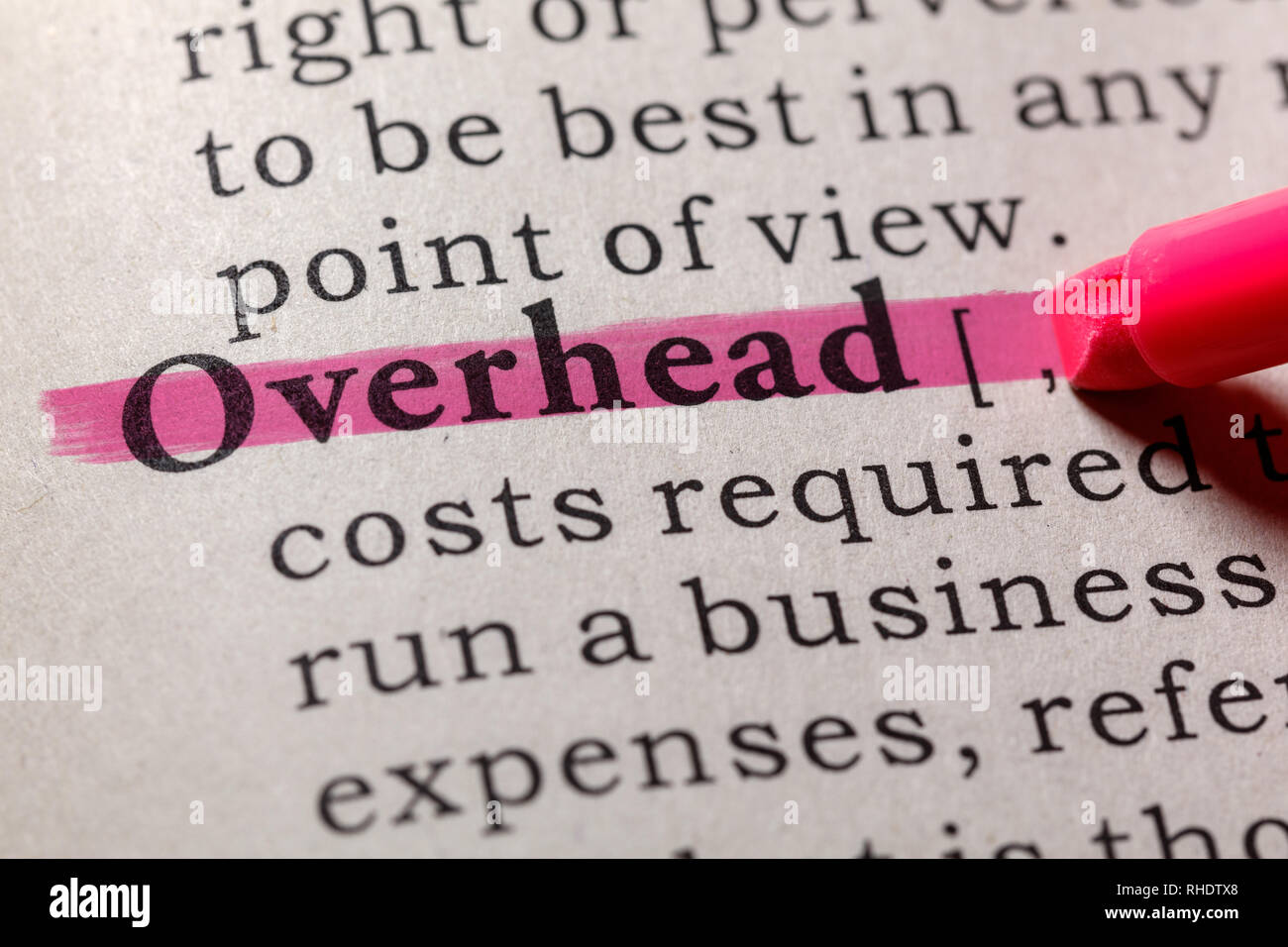 Fake Dictionary, Dictionary definition of the word overhead. including ...