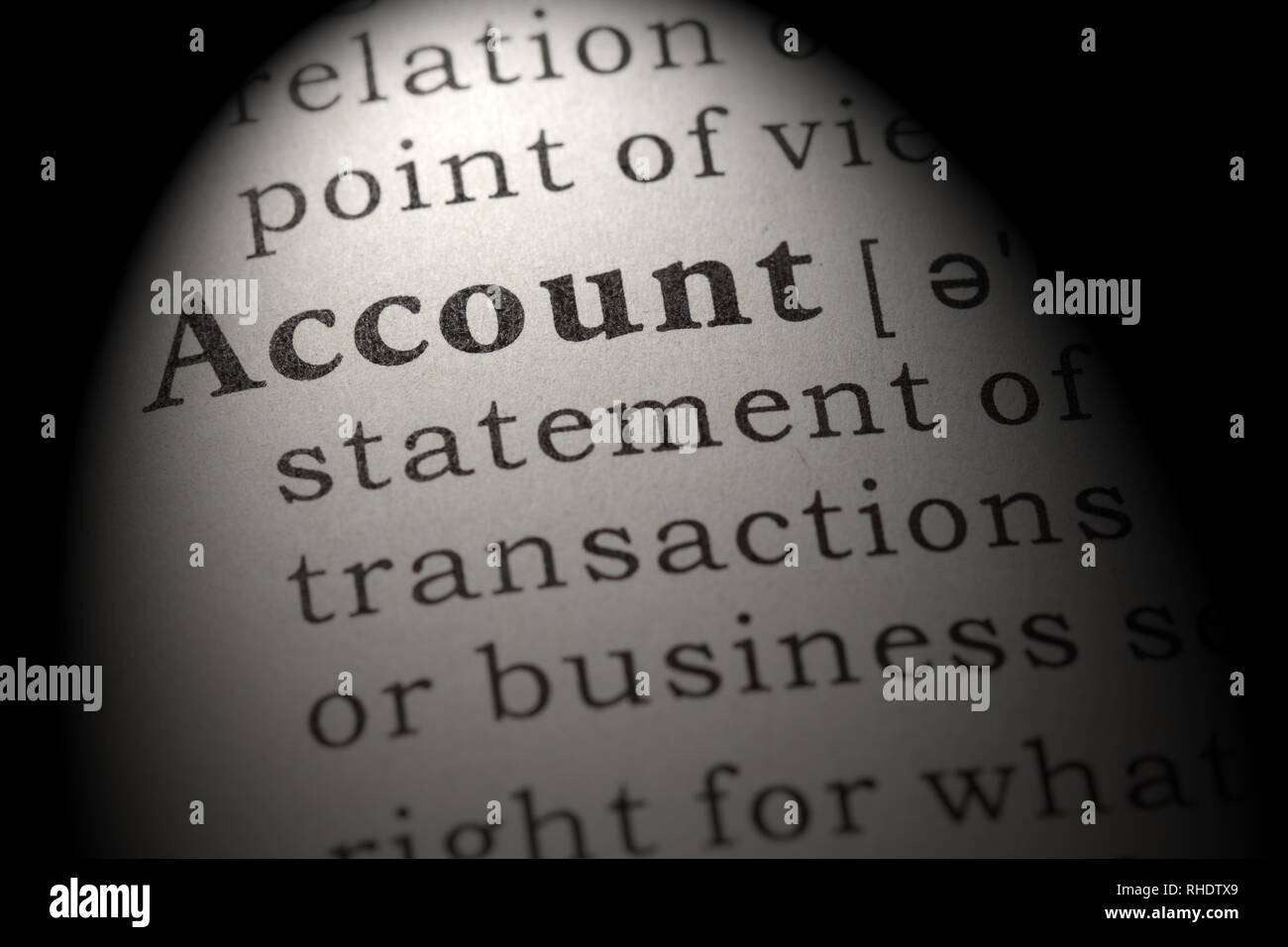 Fake Dictionary, Dictionary definition of the word account. including ...