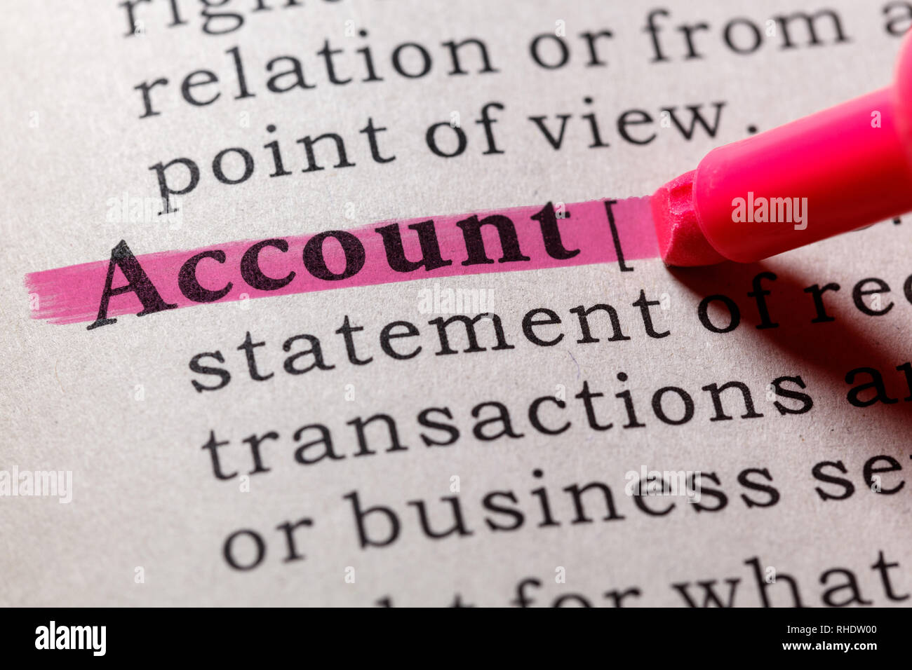 Fake Dictionary, Dictionary definition of the word account. including ...