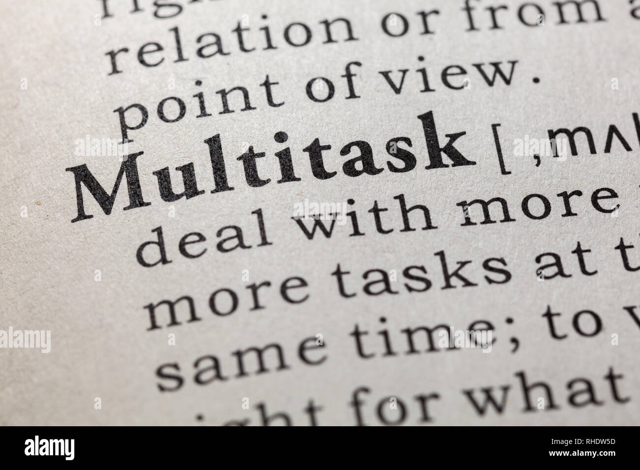 Fake Dictionary, Dictionary definition of the word multitask. including ...