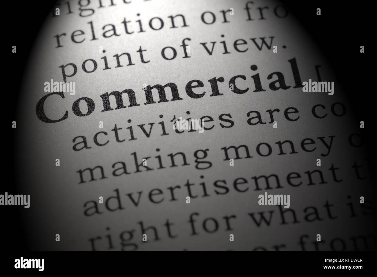 Fake Dictionary, Dictionary definition of the word commercial ...