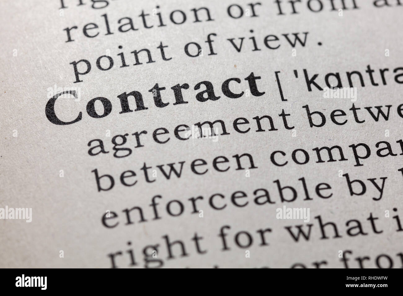 Fake Dictionary, Dictionary definition of the word contract. including ...