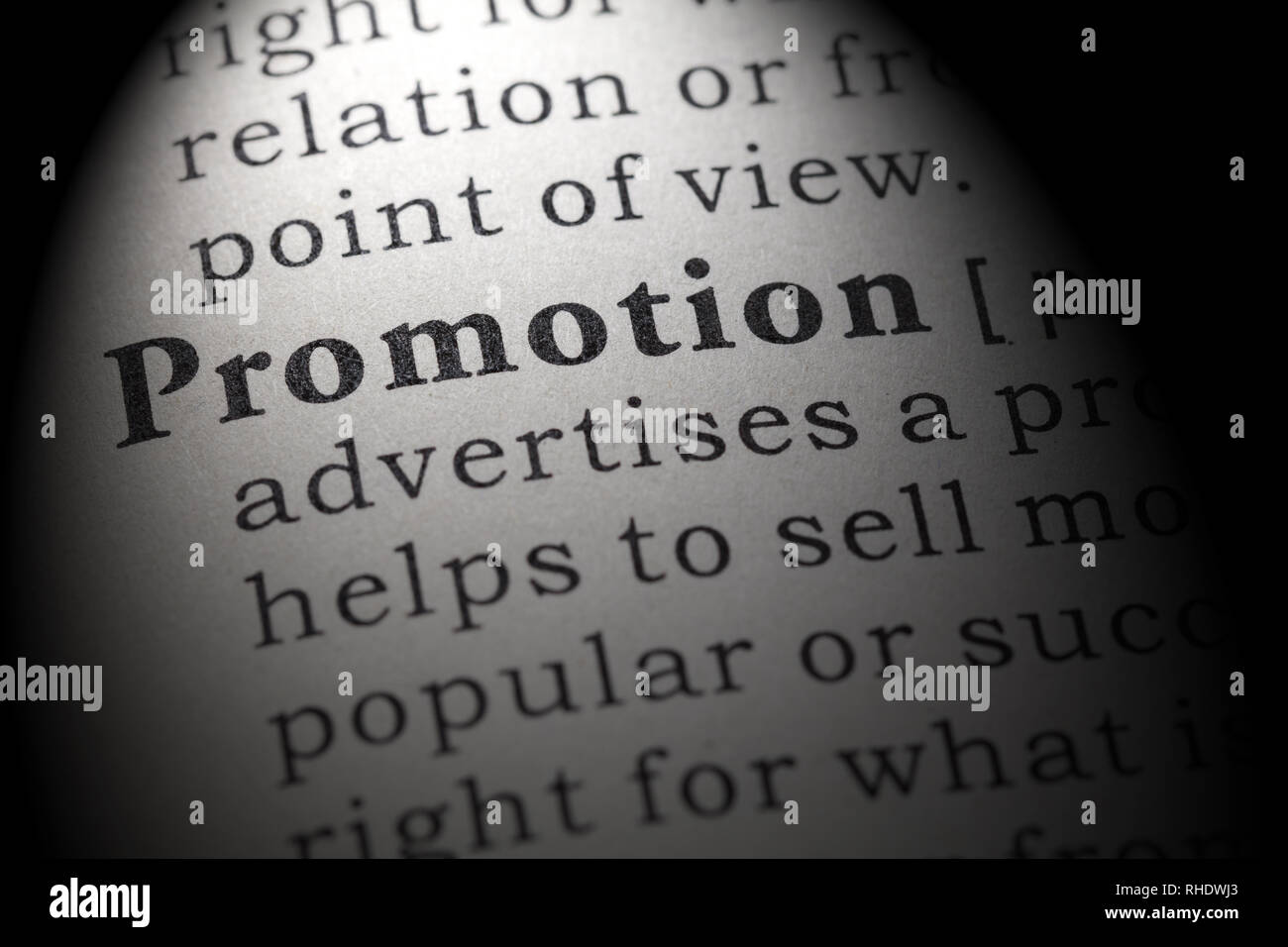 Fake Dictionary, Dictionary definition of the word promotion. including ...