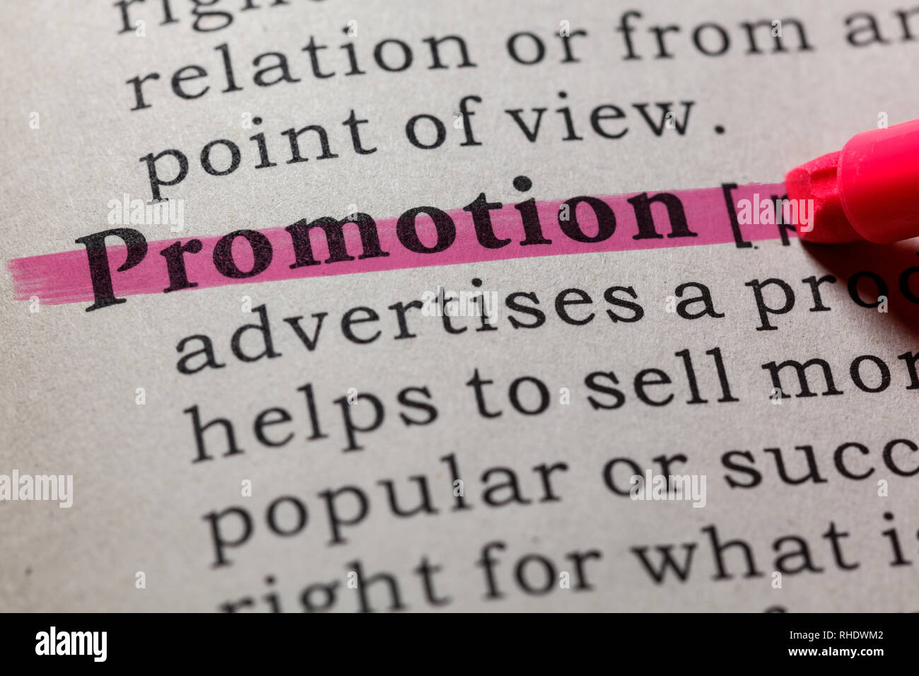 Fake Dictionary, Dictionary definition of the word promotion. including ...