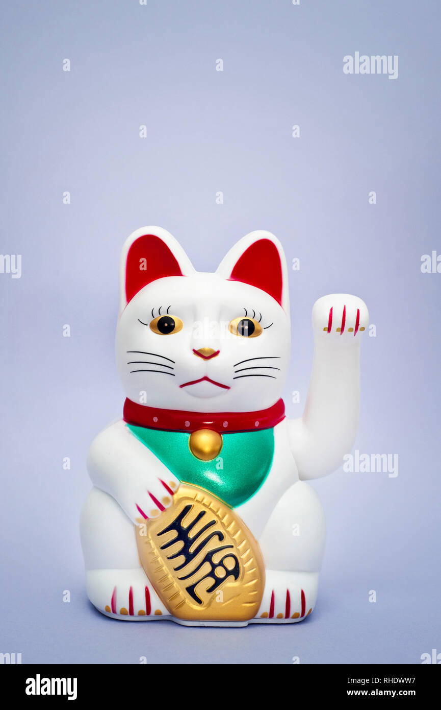 maneki-neko or beckoning cat Stock Photo - Alamy