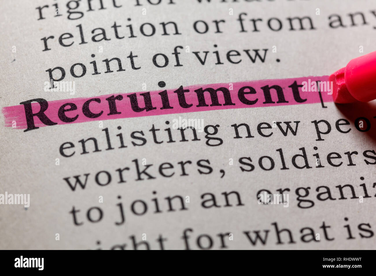 Fake Dictionary, Dictionary definition of the word recruitment ...