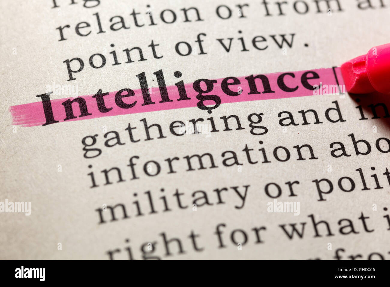 Intelligence word hi-res stock photography and images - Alamy