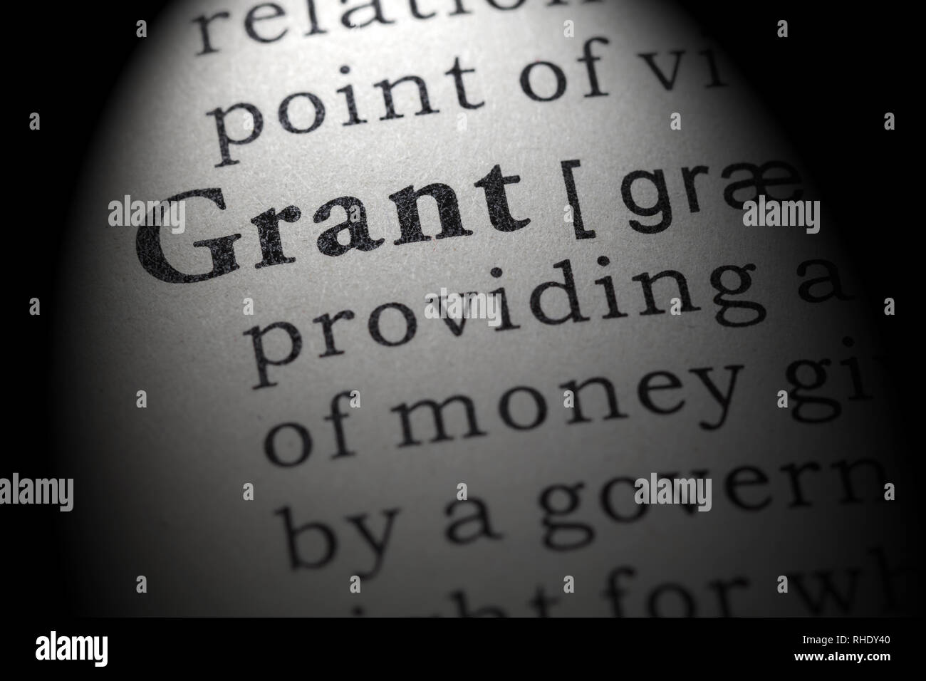 Fake Dictionary, Dictionary definition of the word grant. including key ...