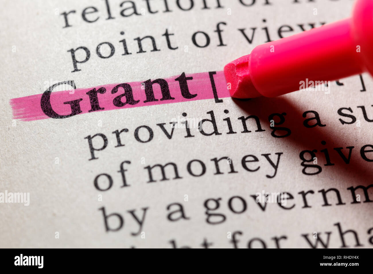 Grant word hi-res stock photography and images - Alamy