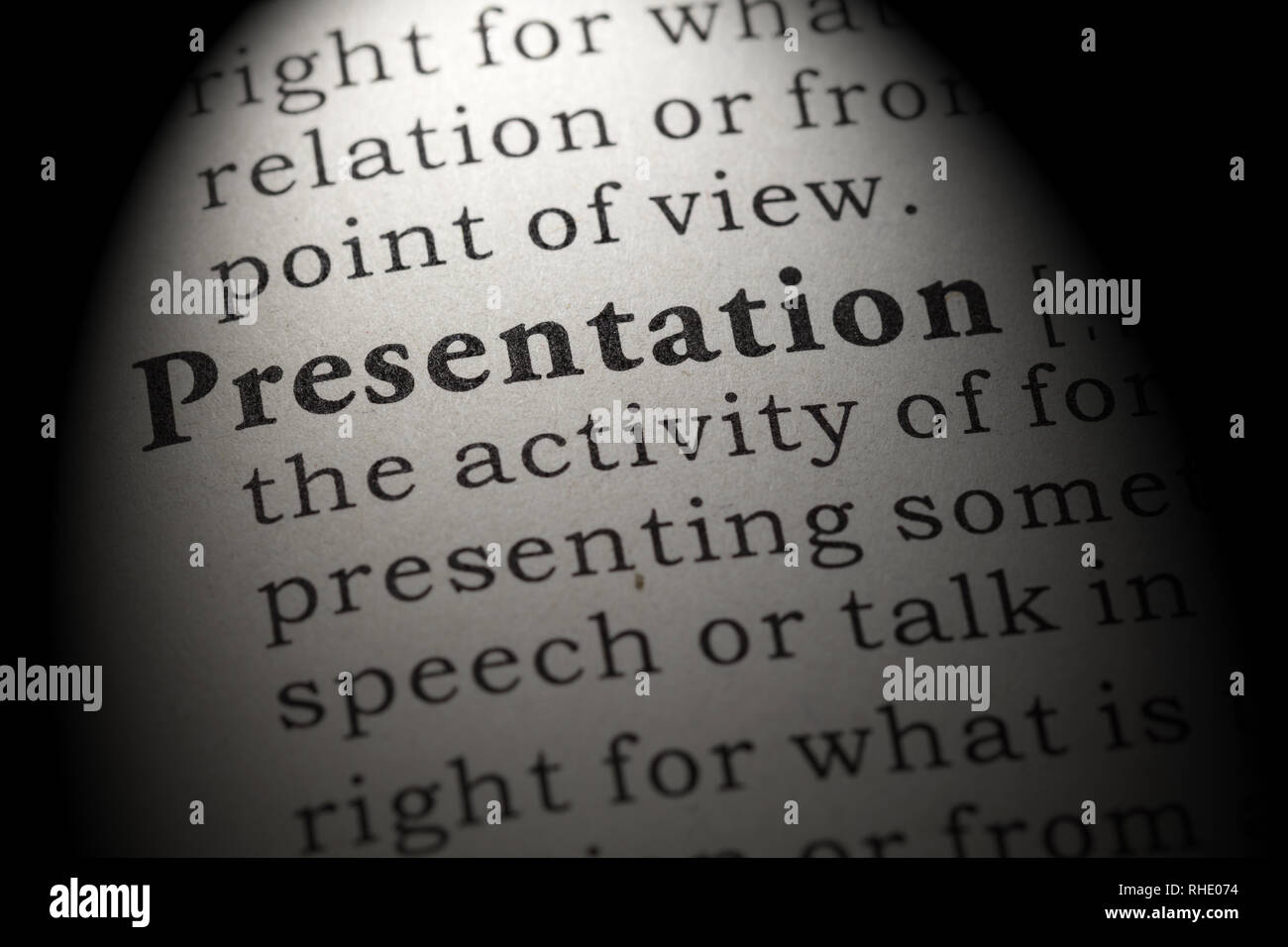 Fake Dictionary, Dictionary definition of the word presentation ...