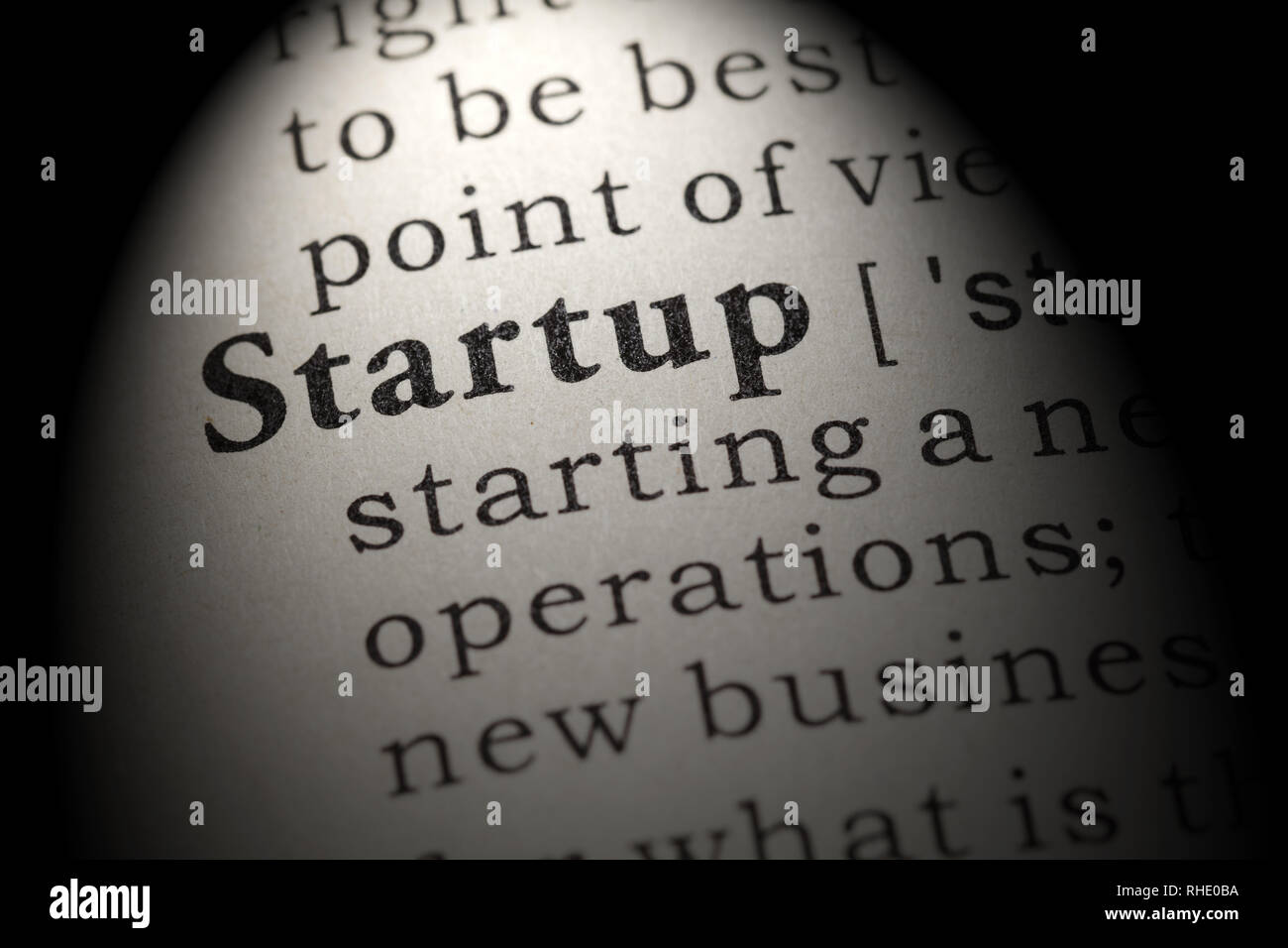 Fake Dictionary, Dictionary definition of the word startup. including ...