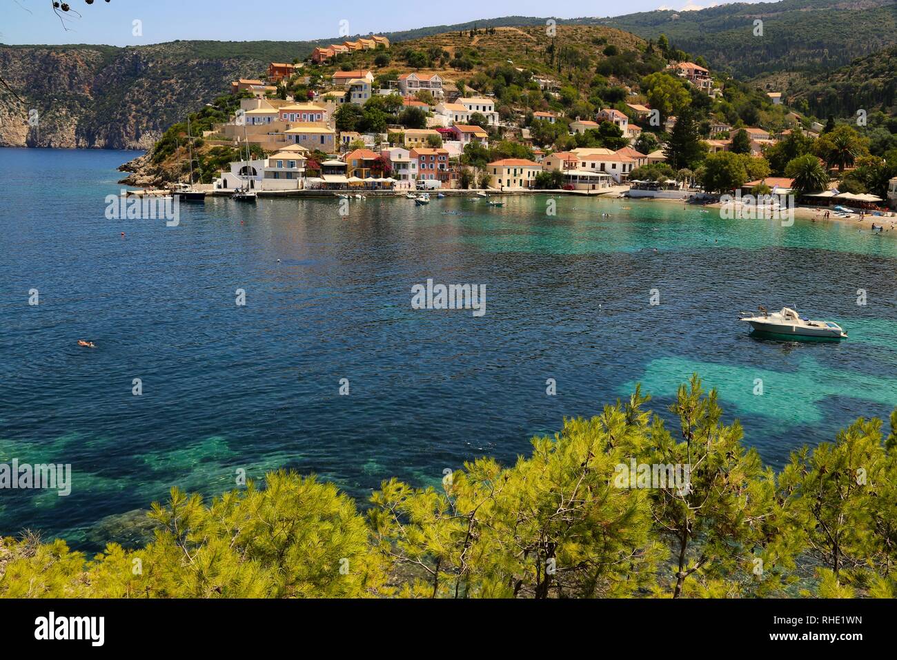 Assos from above kefalonia hi-res stock photography and images - Alamy