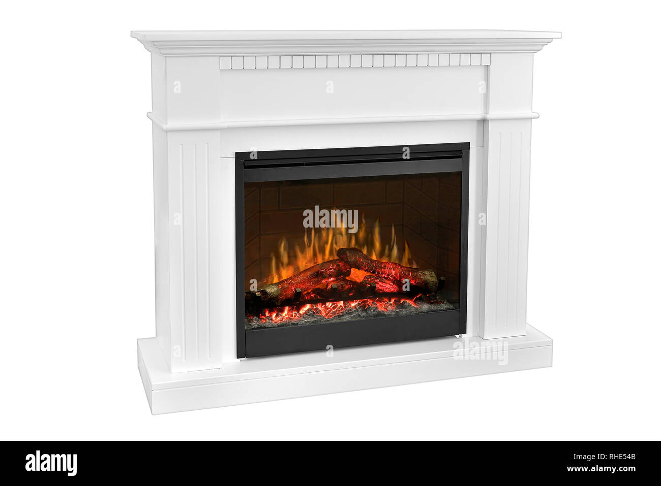 Roaring fire background Cut Out Stock Images & Pictures - Alamy