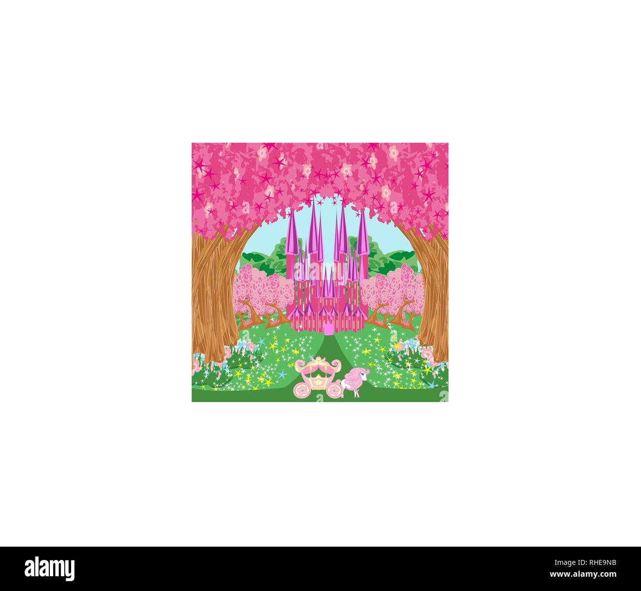 Magic fairy tale carriage Cut Out Stock Images & Pictures - Alamy