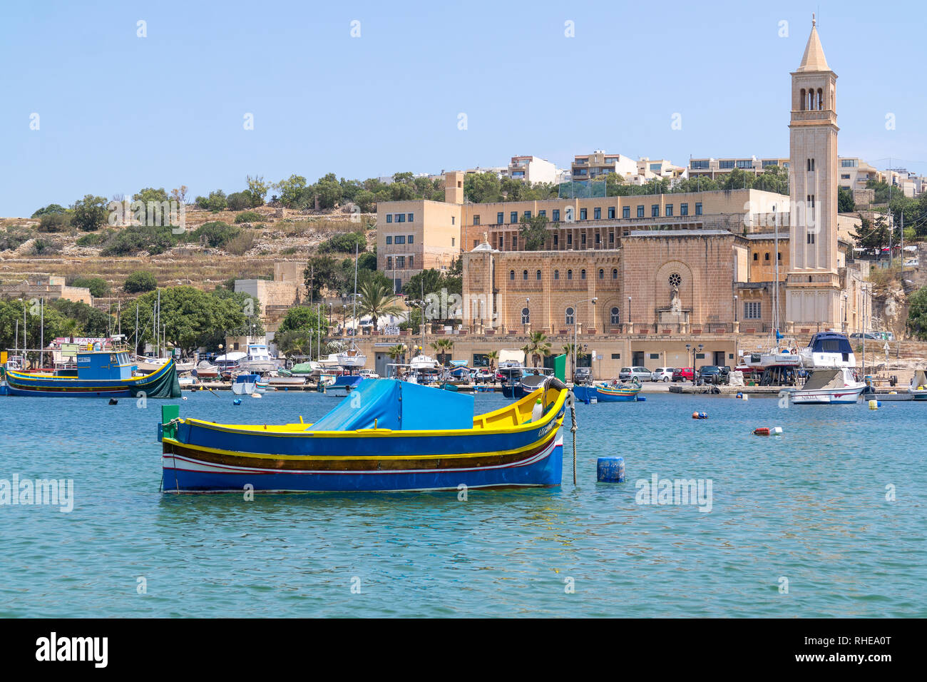 Luzzu Boot in Malta Stock Photo - Alamy