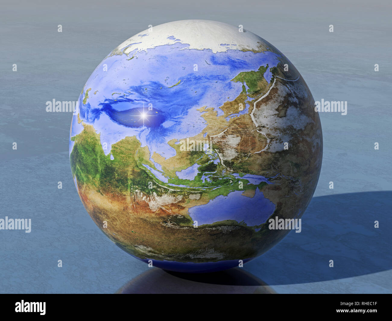 Reversed world map hi-res stock photography and images - Alamy