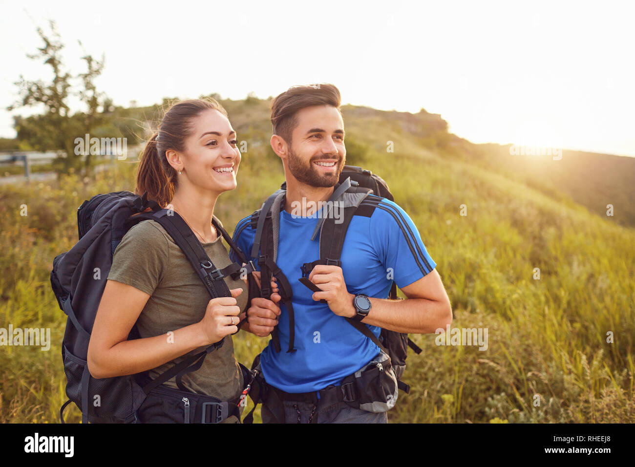 Smiling in nature hi-res stock photography and images - Alamy