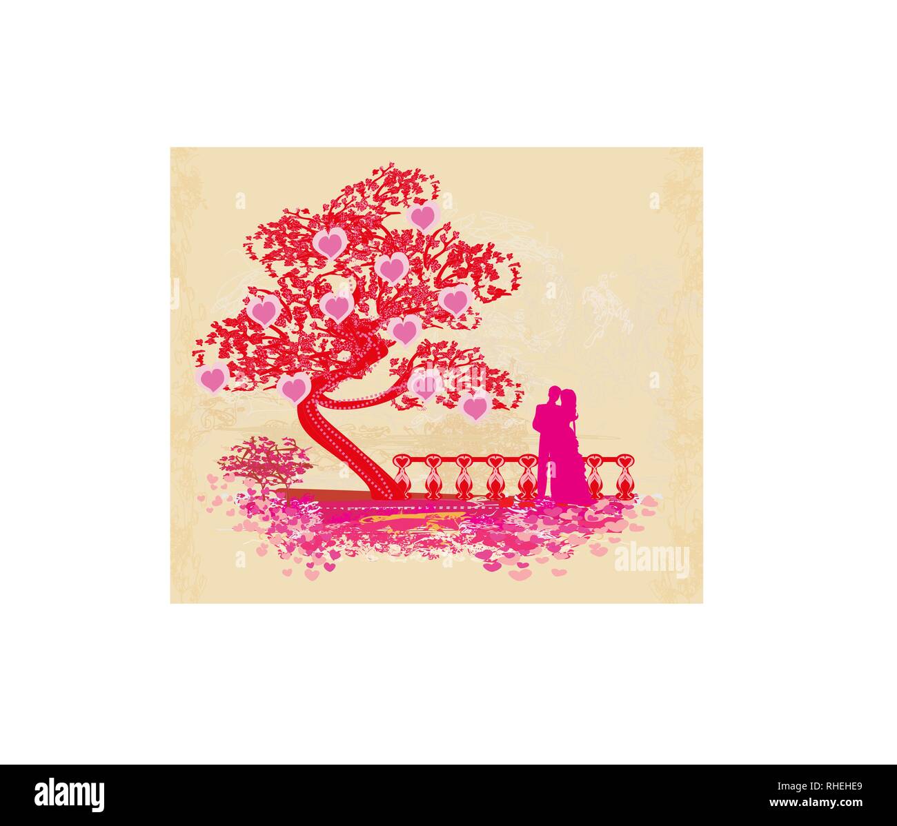 Romantic couple card Stock Vector Image & Art - Alamy