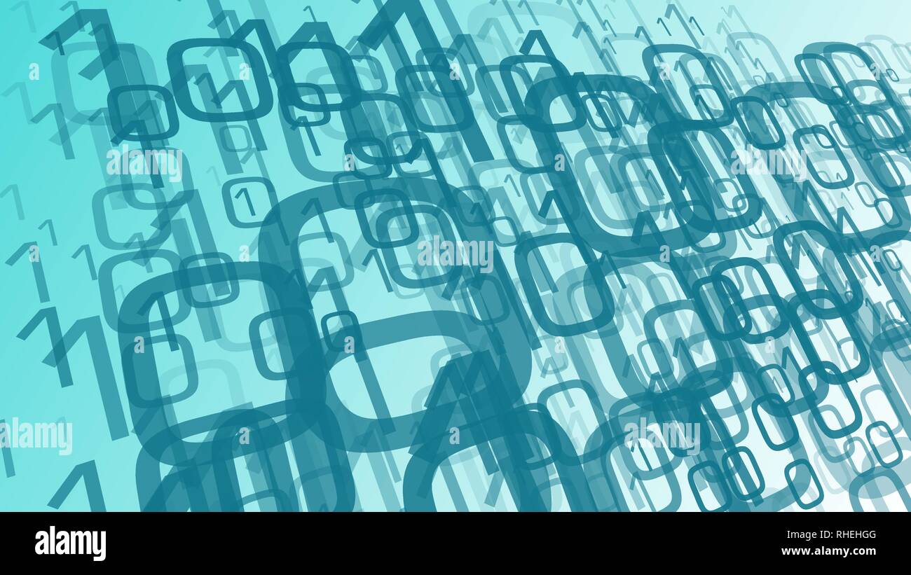 Cybersecurity big data, futuristic graphic vector illustration ...