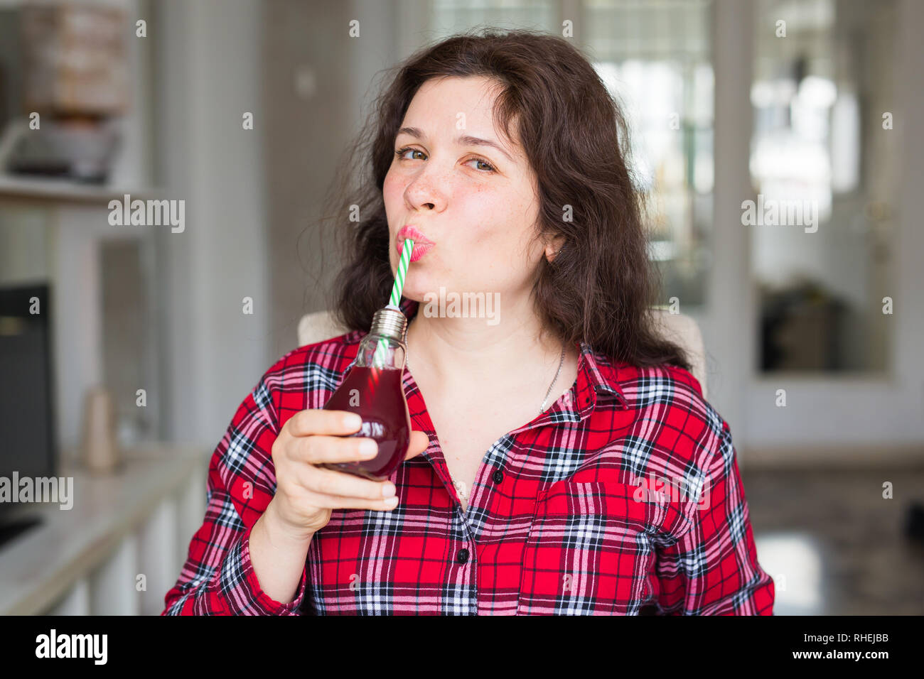 Cafe orange juice bottle hi-res stock photography and images - Alamy
