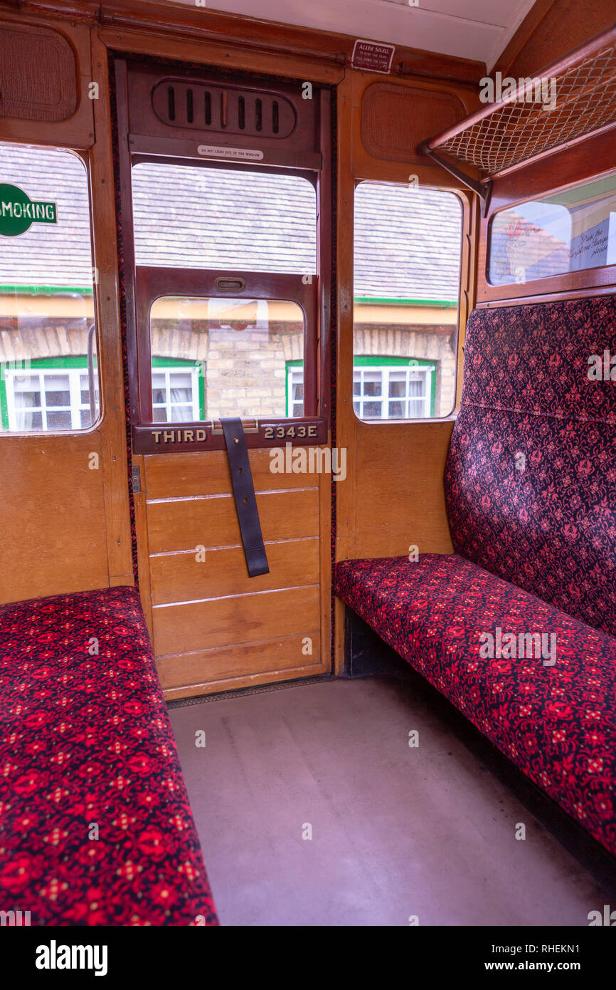 Steam railway inside carriage hi-res stock photography and images - Alamy