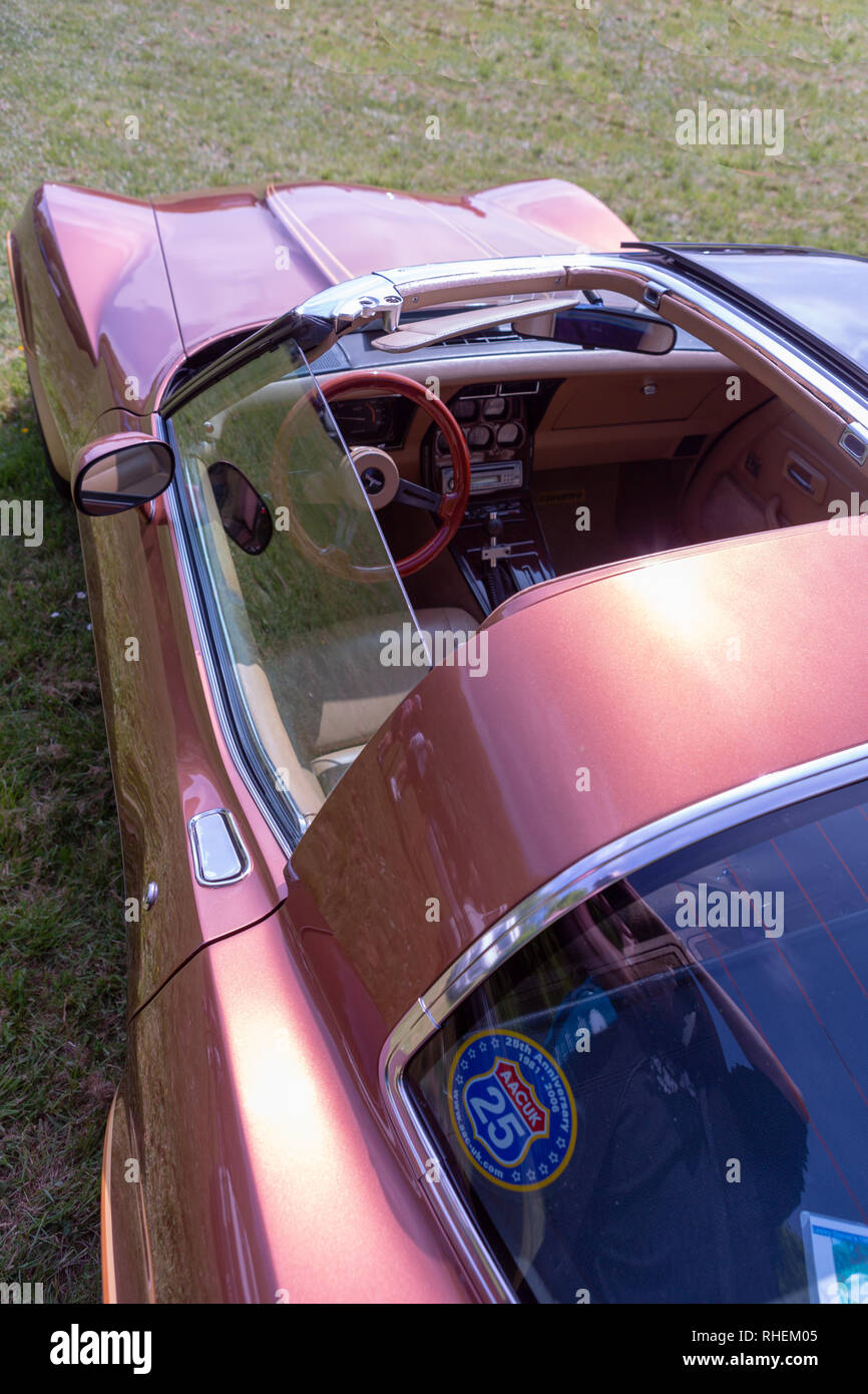 Chevrolet Corvette at Isle of Wight Steam Railway Stock Photo - Alamy