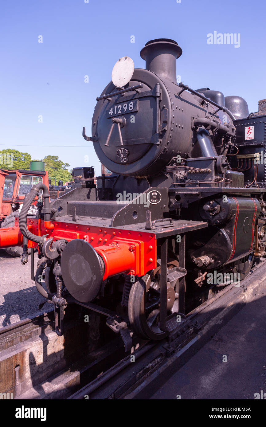 Front of Ivatt 2-6-2T No. 41298 Steam Engine at Isle of Wight Steam ...