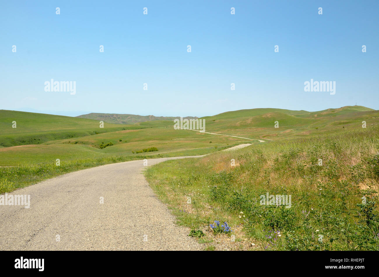 Road to David Gareja monastery, Georgia Stock Photo - Alamy