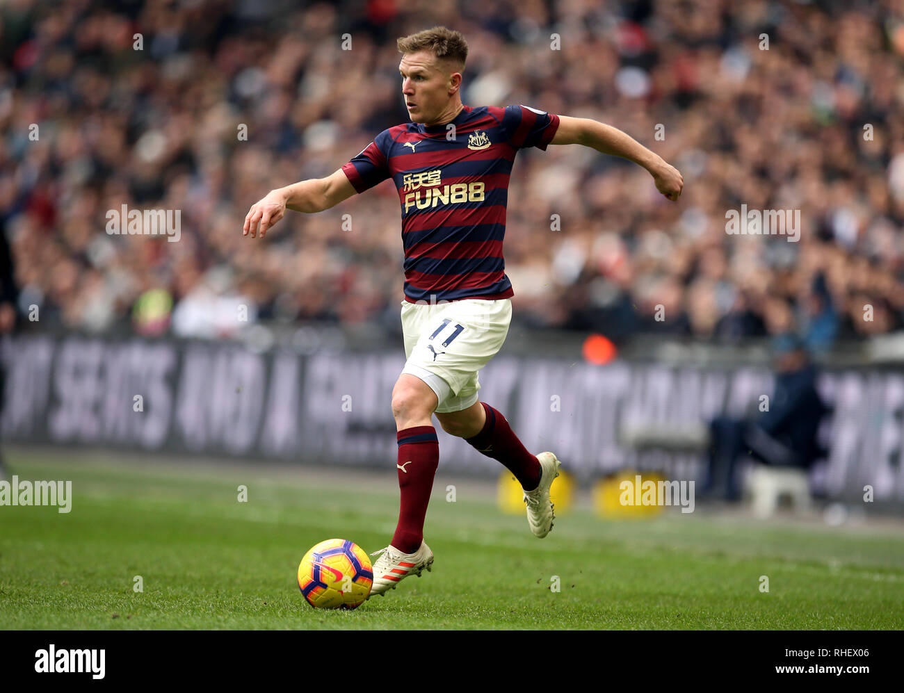 Newcastle United's Matt Ritchie during the Premier League match at ...
