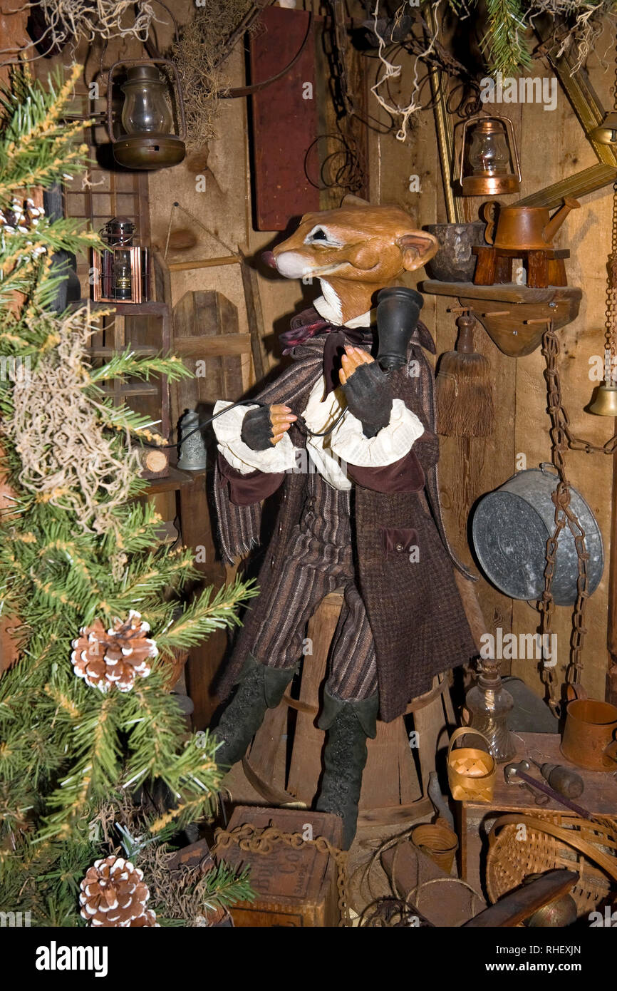 Fox figure using antique telephone hi-res stock photography and images ...