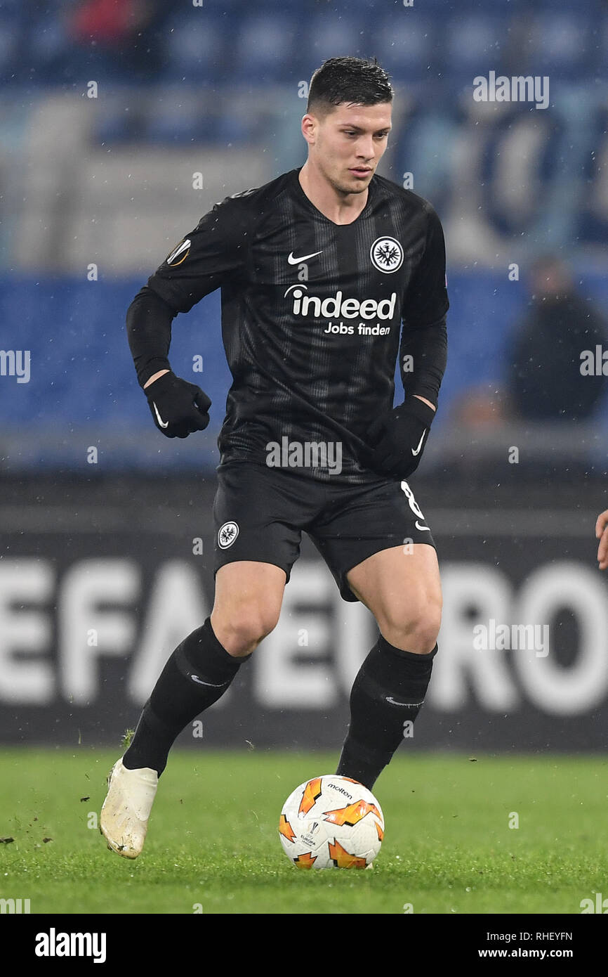 Luka Jovic Frankfurt. Roma 13-12-2018 Olimpic stadium Football Europa ...