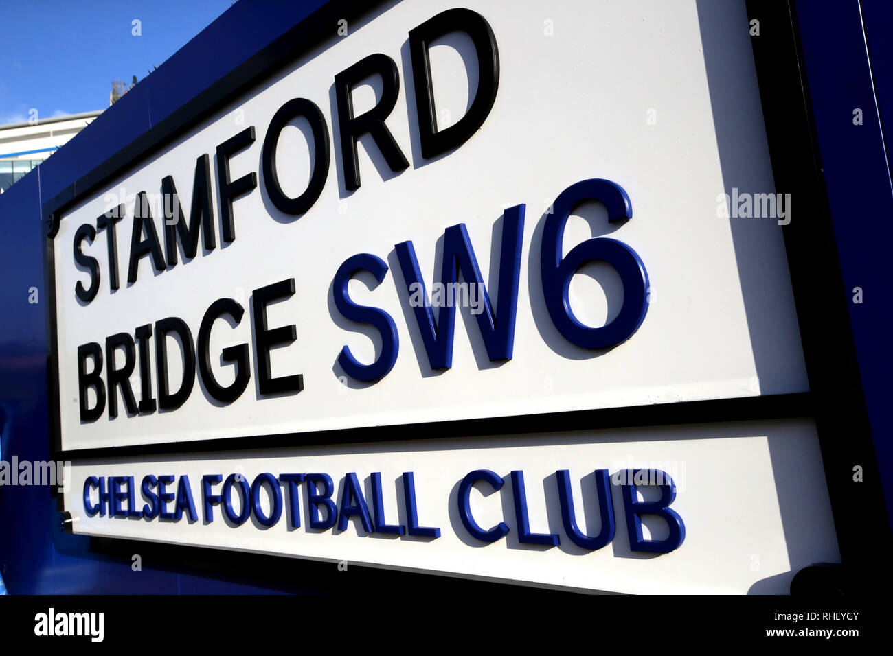 Stamford bridge sign hi-res stock photography and images - Alamy