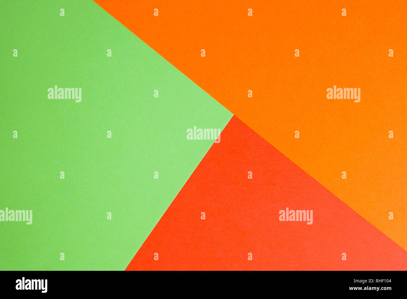 Lovely background of bright paper sheets. Green, red and orange Stock ...