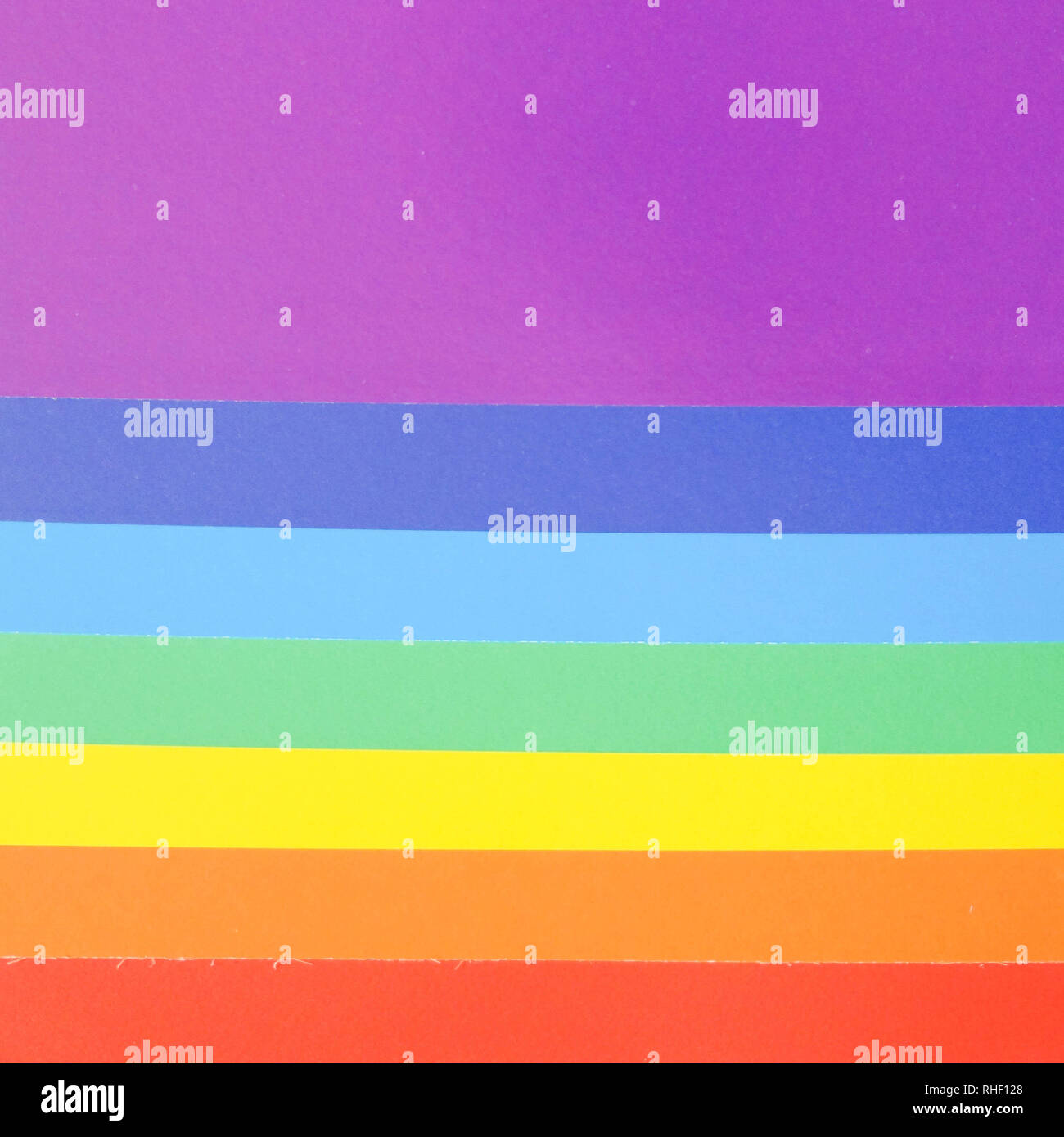 Rainbow flat lay background with color paper sheets Stock Photo - Alamy
