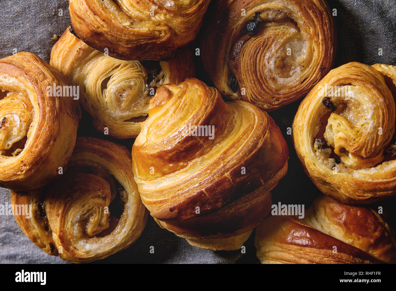 Puff pastry buns Stock Photo - Alamy
