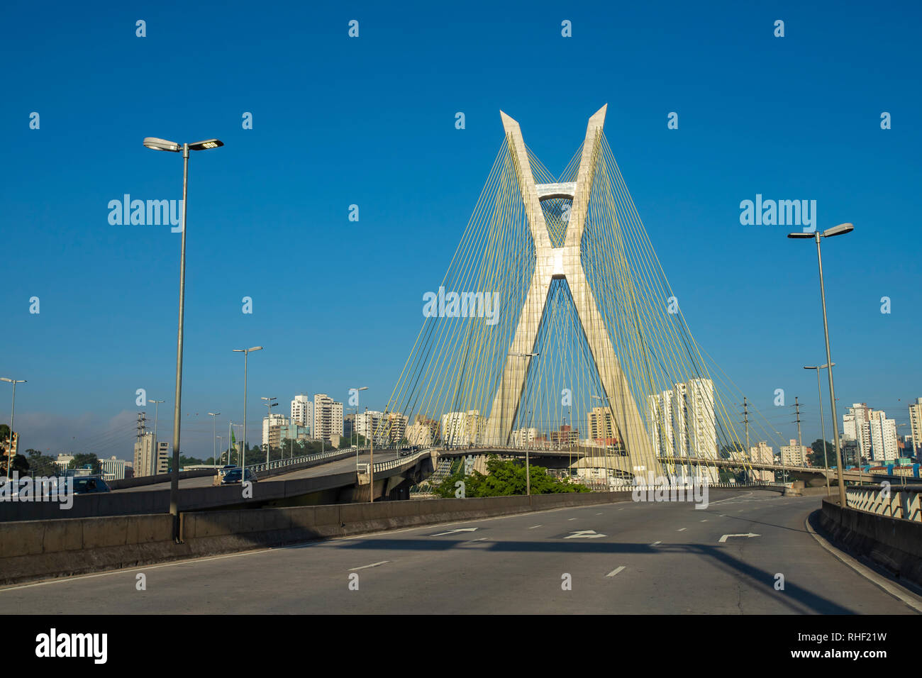Steel Cable Bridge In Brazil High Resolution Stock Photography and ...
