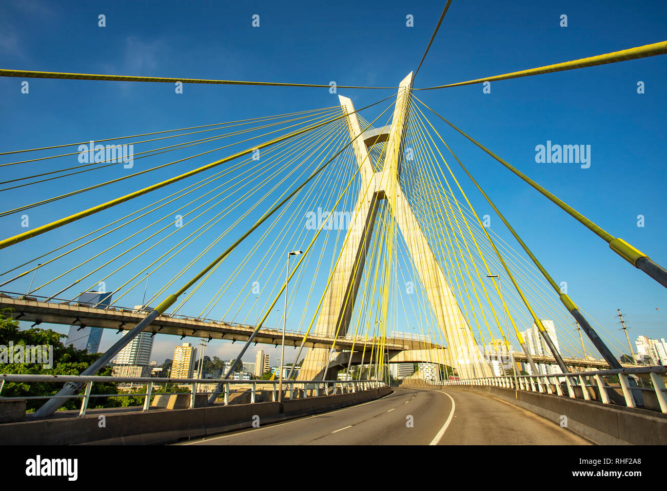 Steel Cable Bridge In Brazil High Resolution Stock Photography and ...