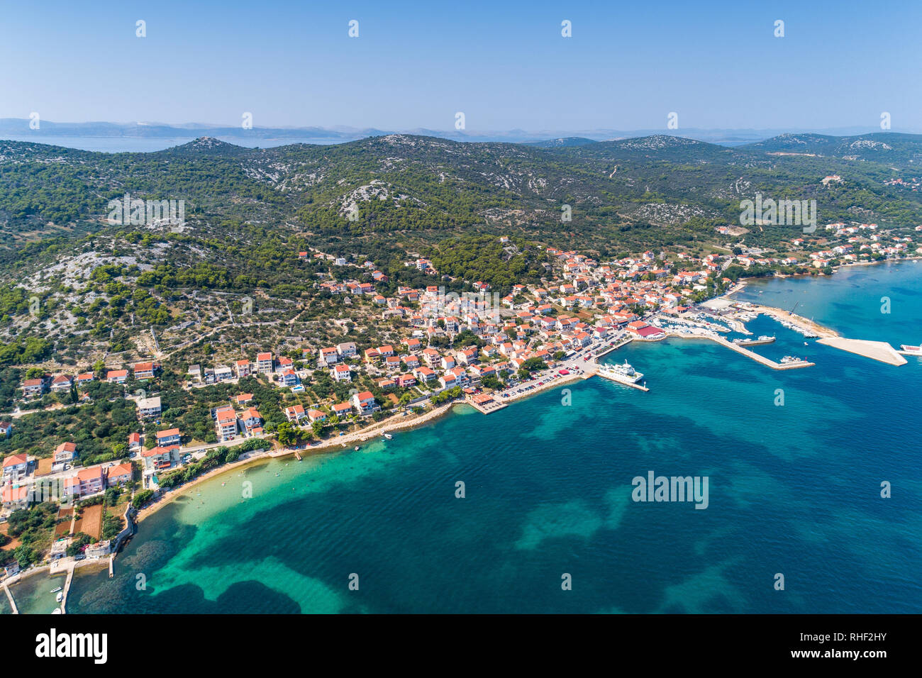 Tkon, town on island Pašman Stock Photo - Alamy
