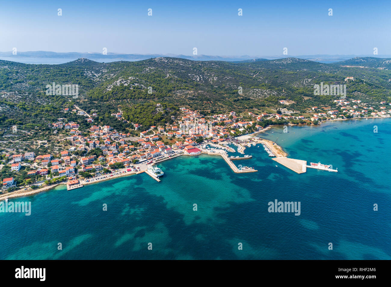 Tkon, town on island Pašman Stock Photo - Alamy