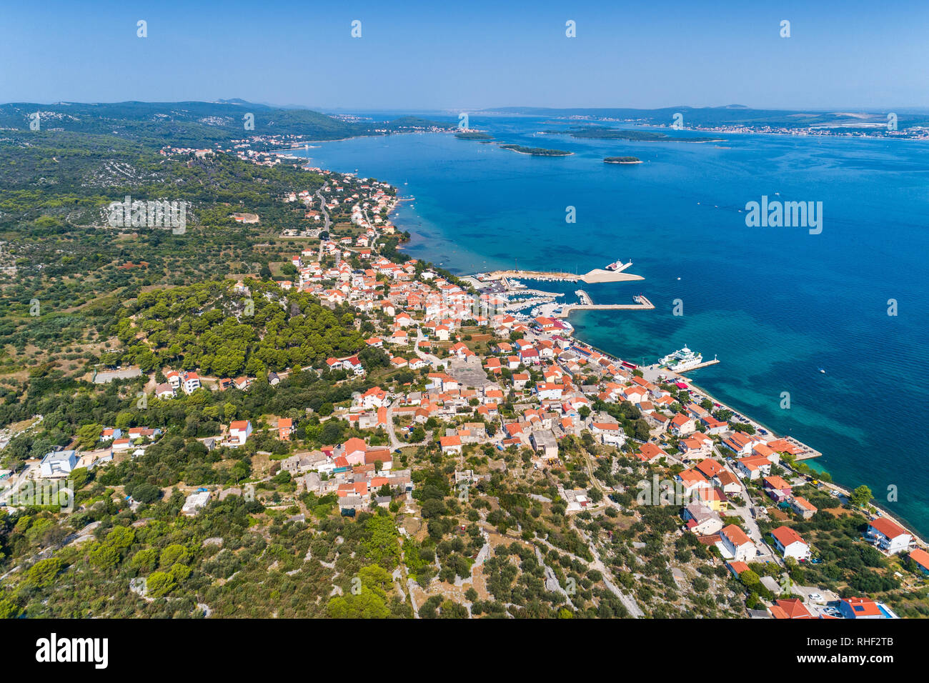 Tkon, town on island Pašman Stock Photo - Alamy