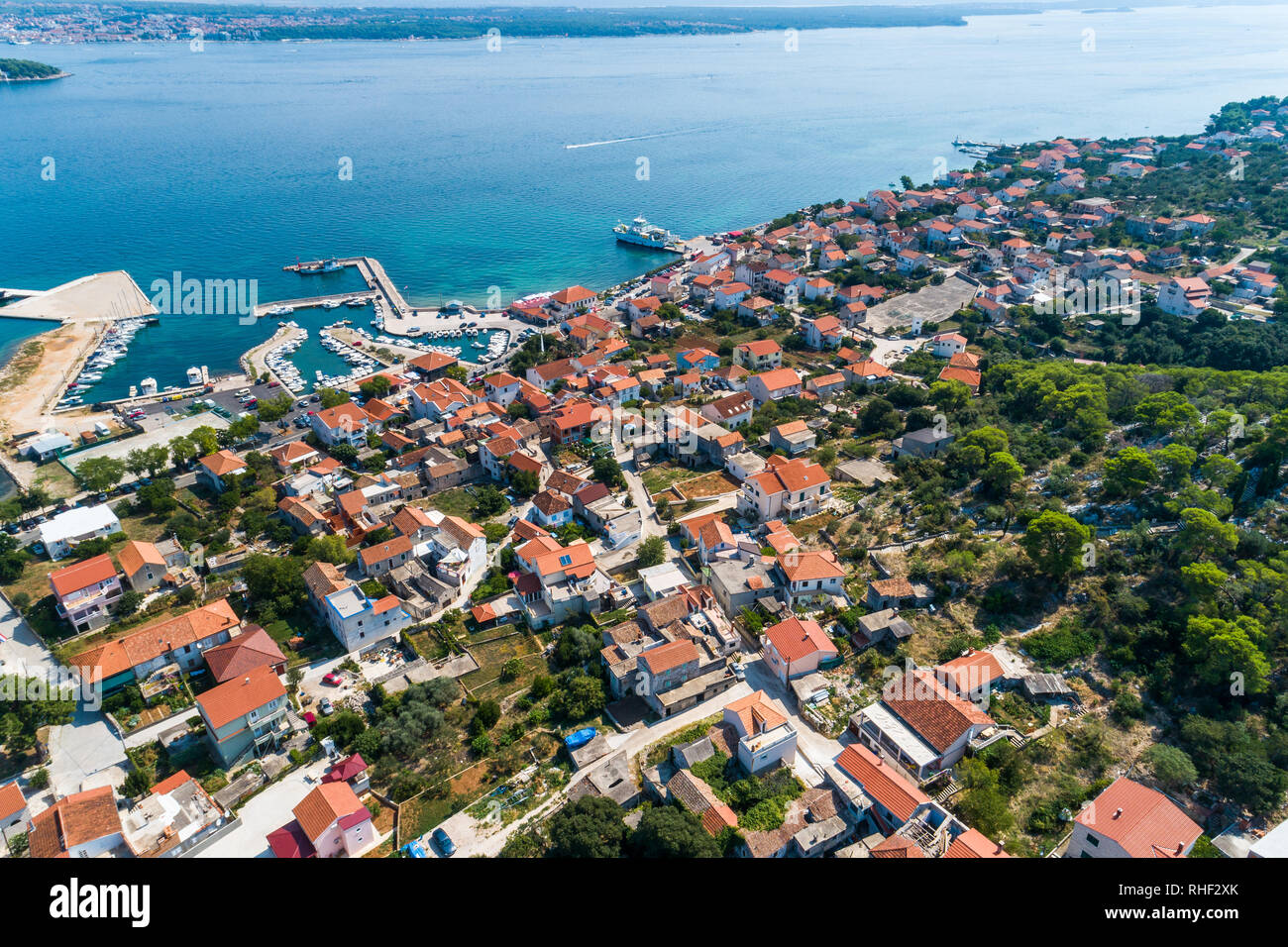 Tkon, town on island Pašman Stock Photo - Alamy