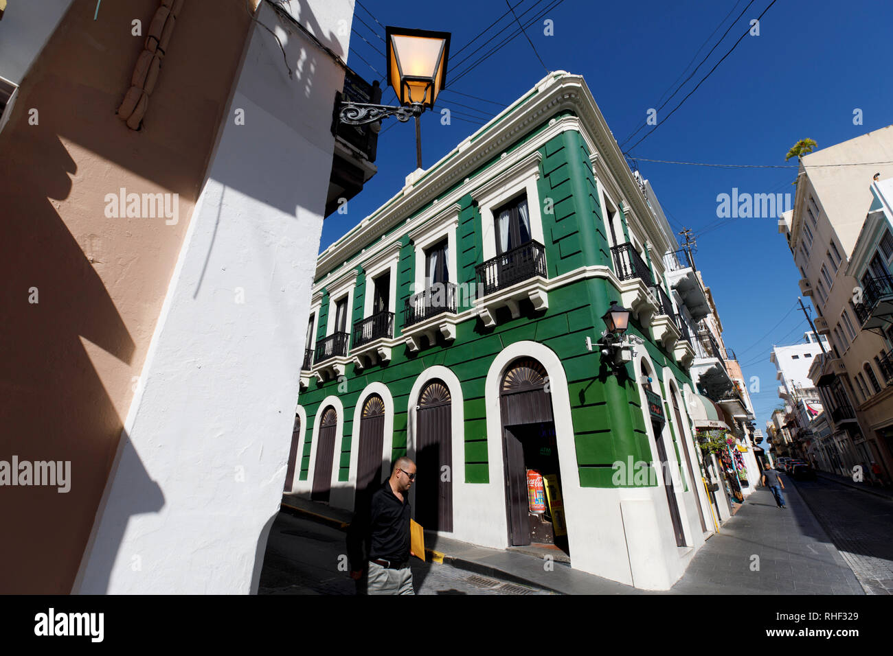 City street scene, Old San Juan, Puerto Rico Stock Photo - Alamy